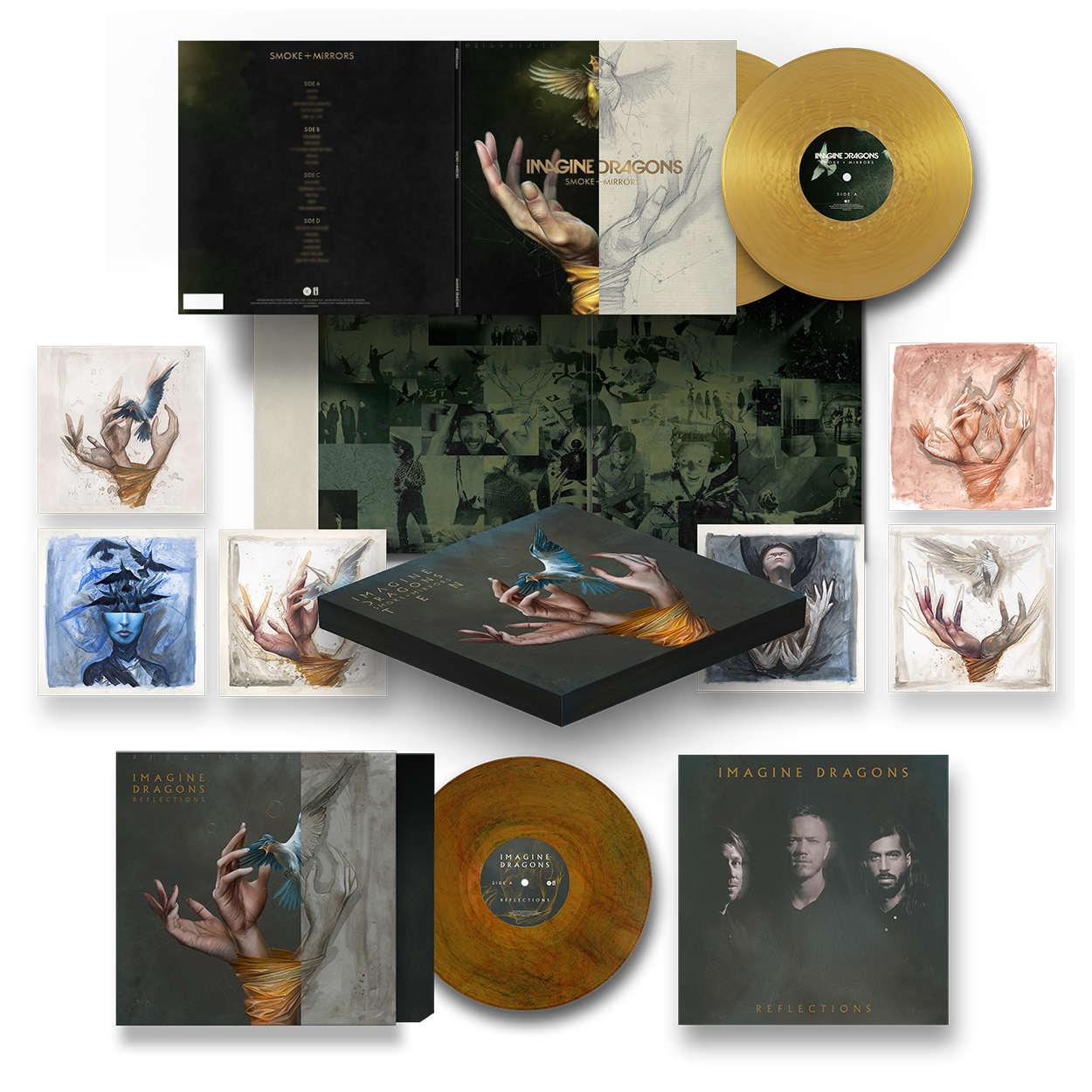Smoke + Mirrors Ten: Gold 3LP 140g Anniversary Box Set - Imagine Dragons